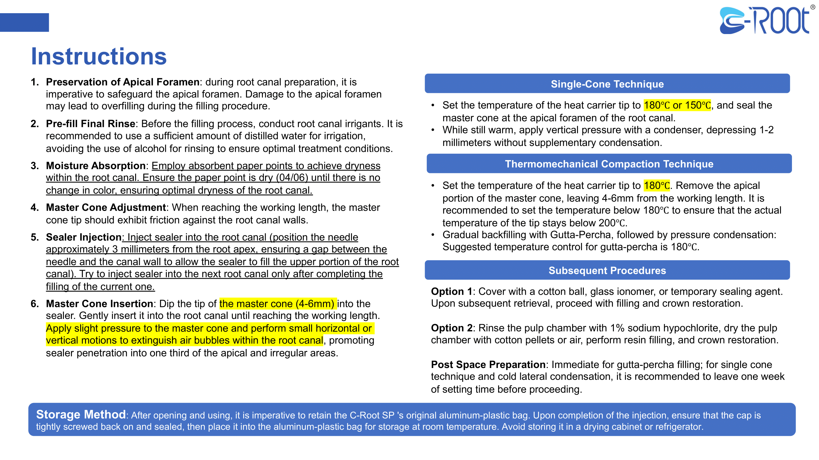 C-Root SP | Strontium-Based Bioceramic Root Canal Sealer – C-Root ...